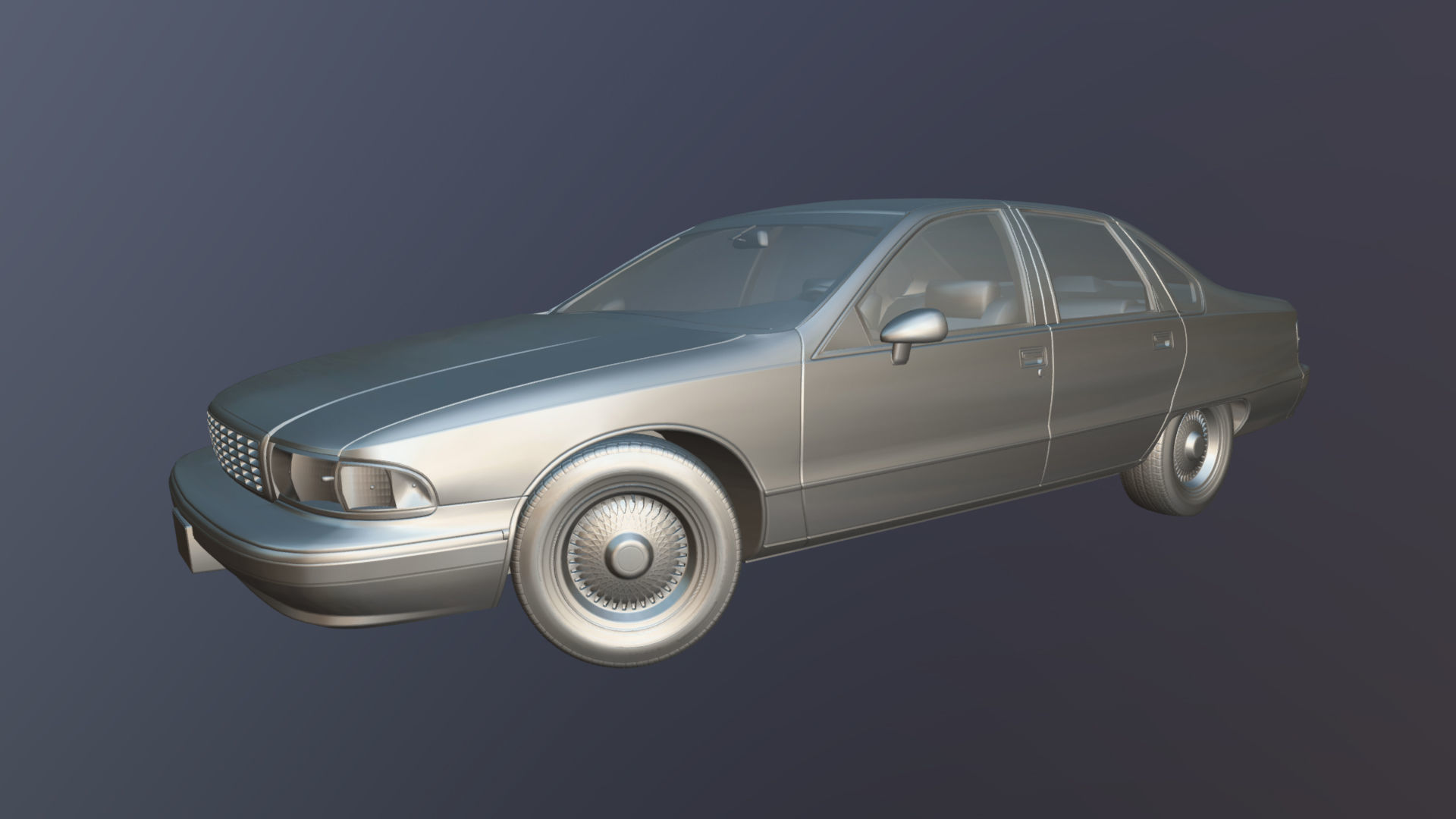 3D model 90s generic sedan VR / AR / low-poly | CGTrader