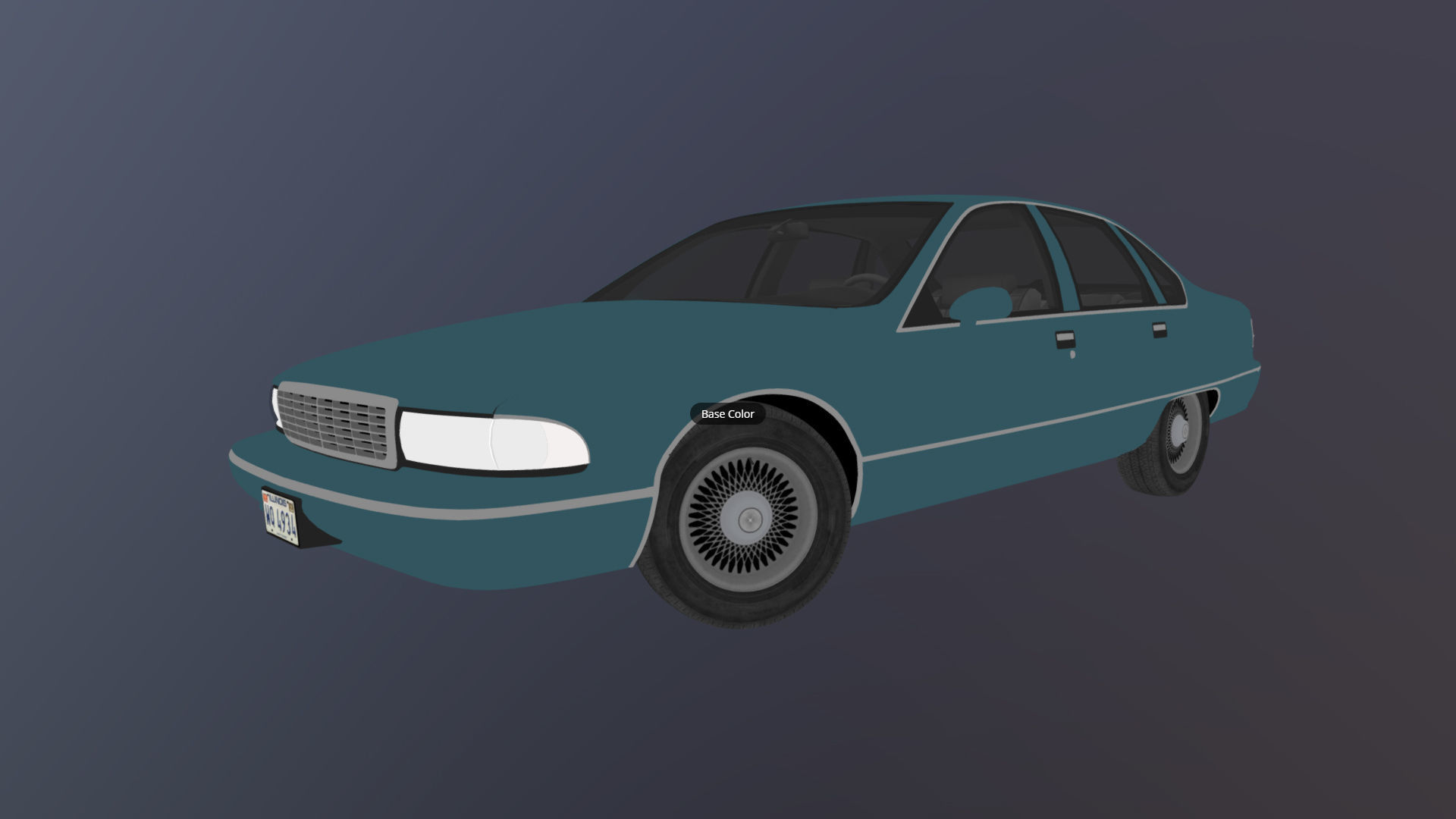 3D model 90s generic sedan VR / AR / low-poly | CGTrader