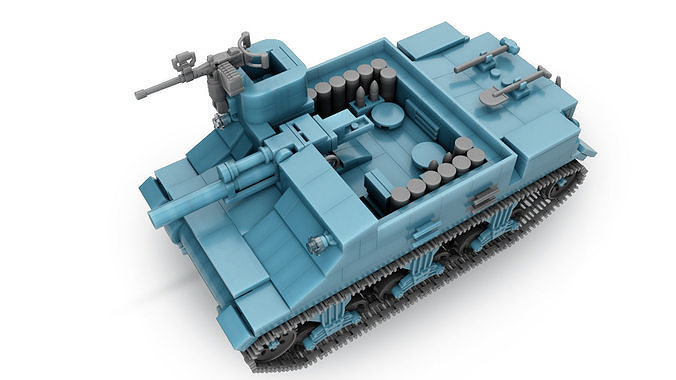 Lego Real World Size Tank 3D model | CGTrader