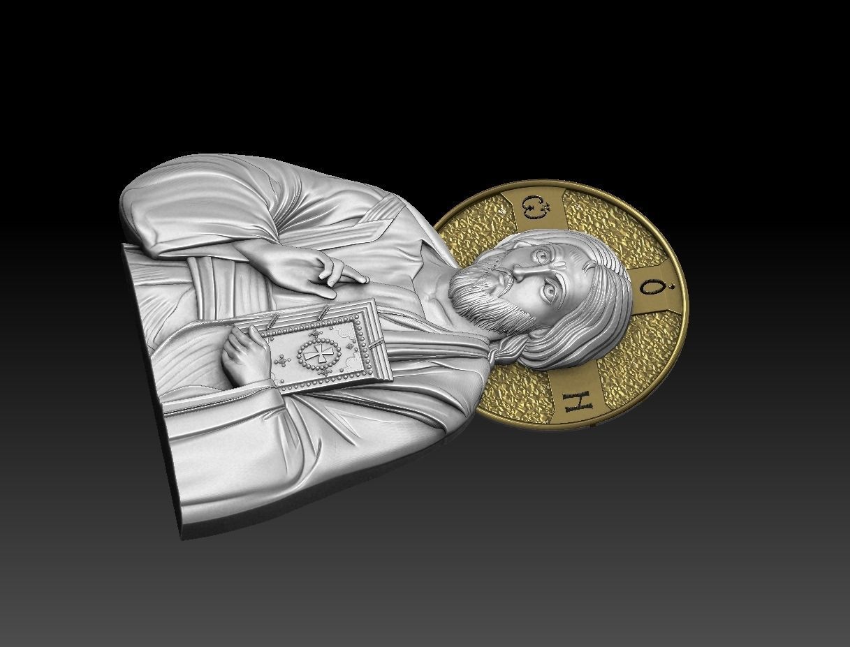 Jesus Christ Blessing cnc 3D model 3D printable | CGTrader