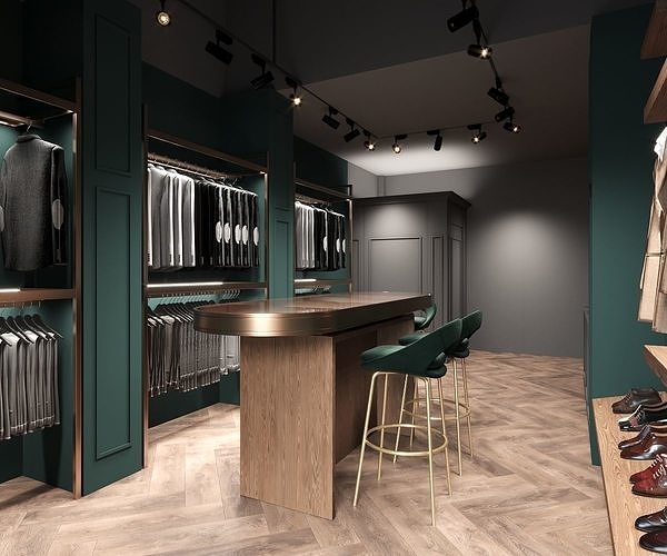 Suit Store 3D model | CGTrader