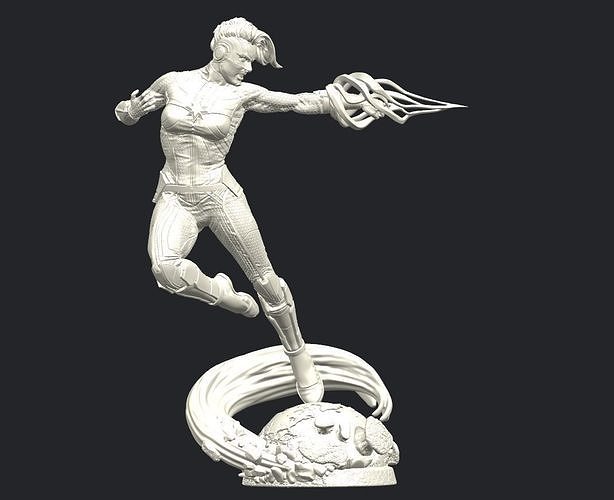 Captain Marvel 3D Model Ready to Print 3D model 3D printable | CGTrader