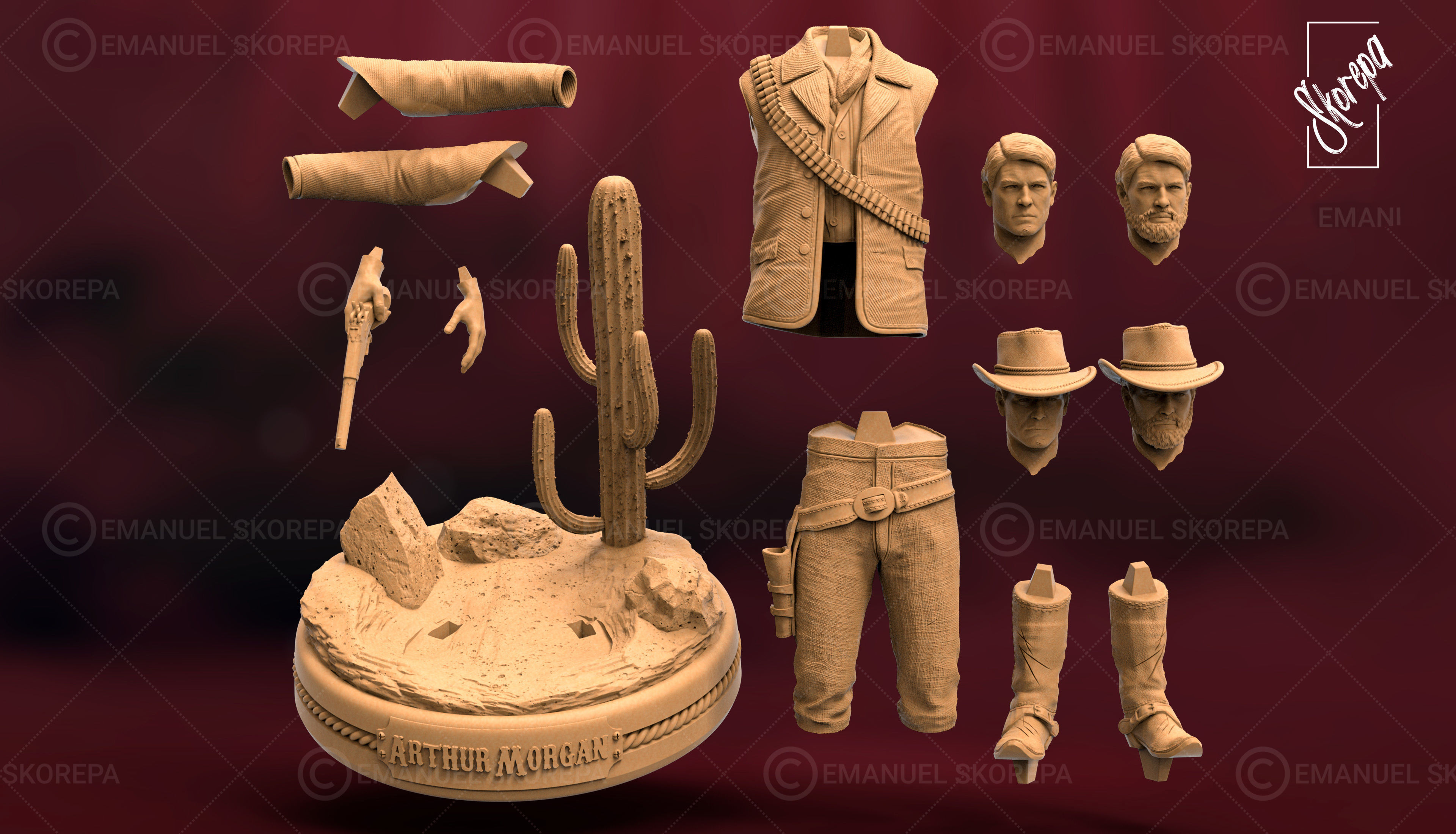 Arthur Morgan 3D model 3D printable | CGTrader