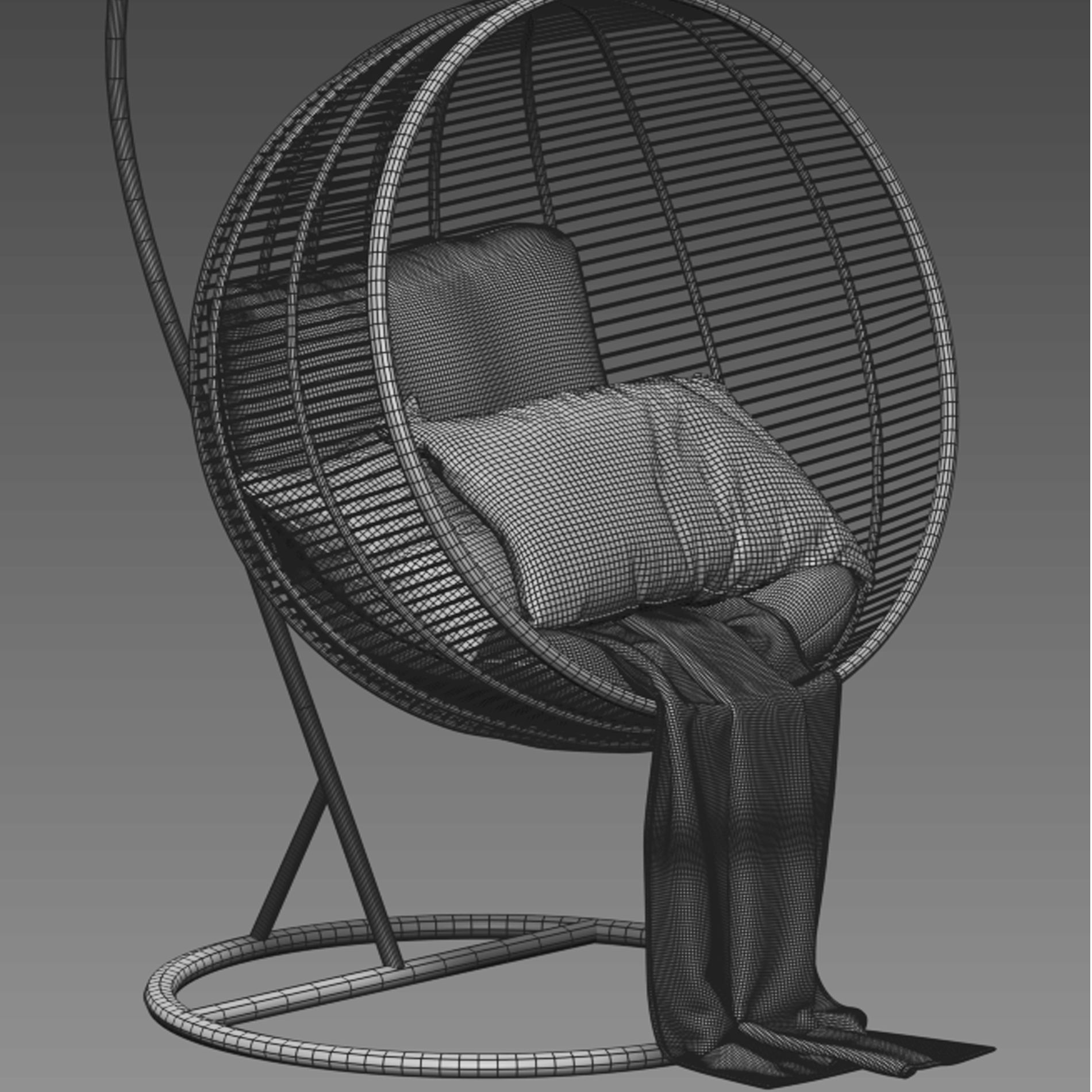 Hanging Chair 3D model | CGTrader