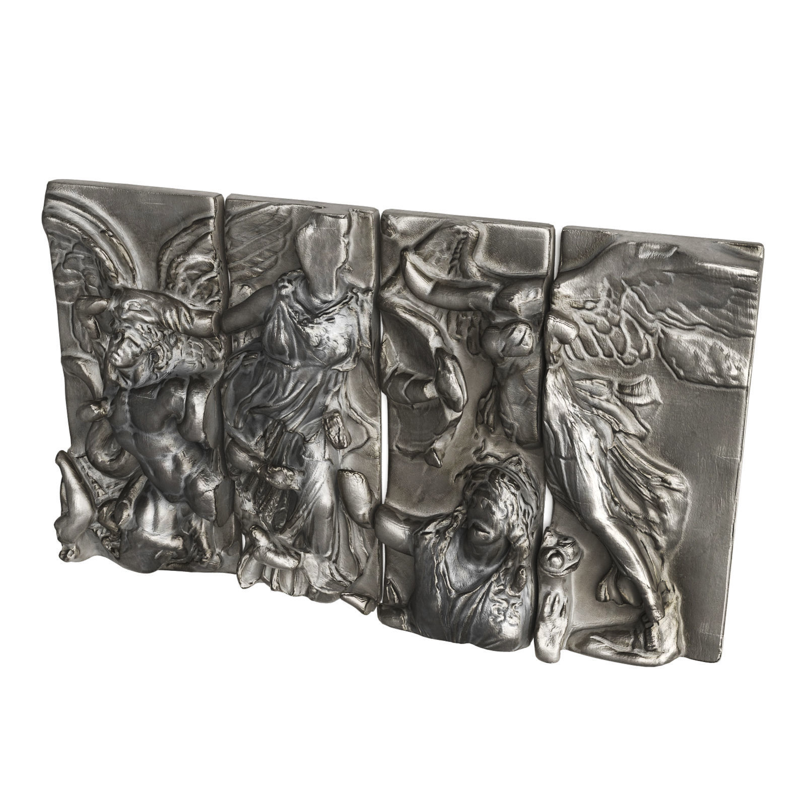 Angels wall relief 3D model | CGTrader