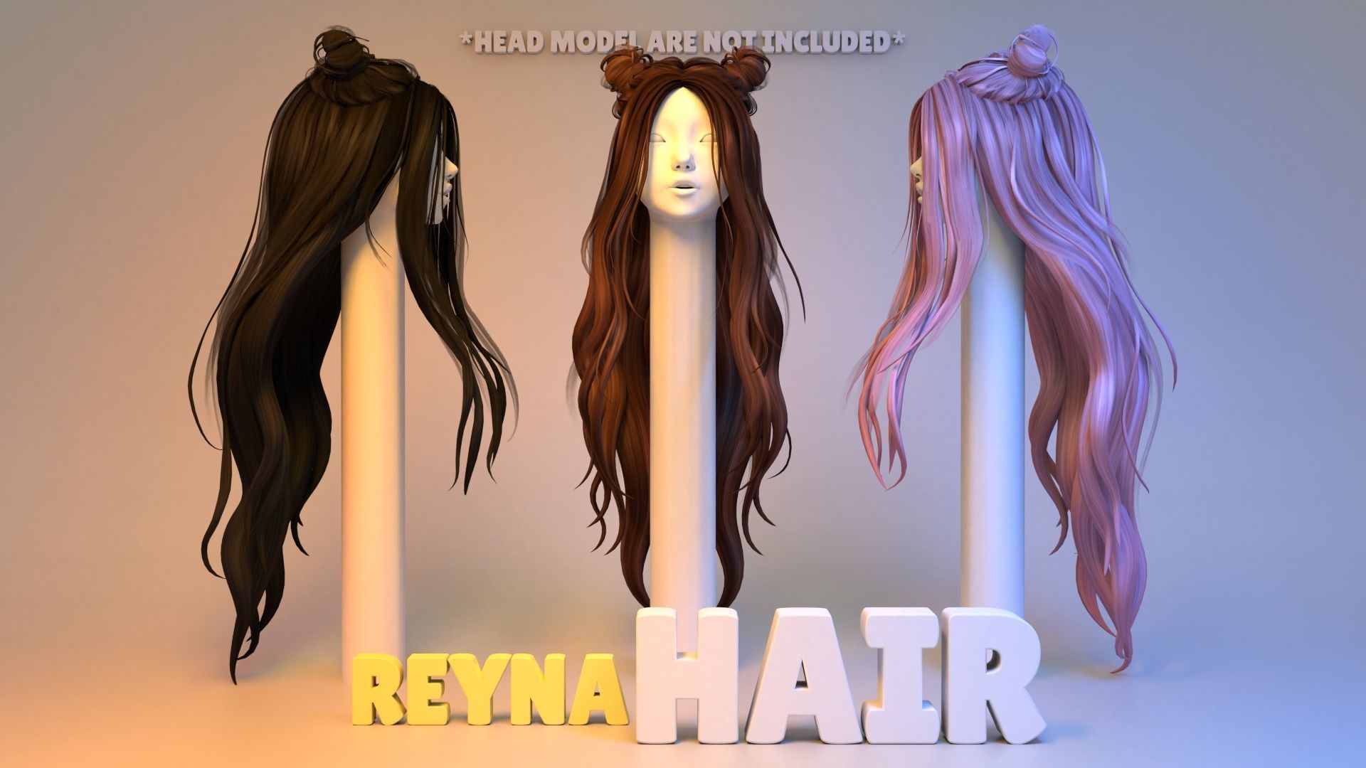 Reyna Hair 3D model | CGTrader