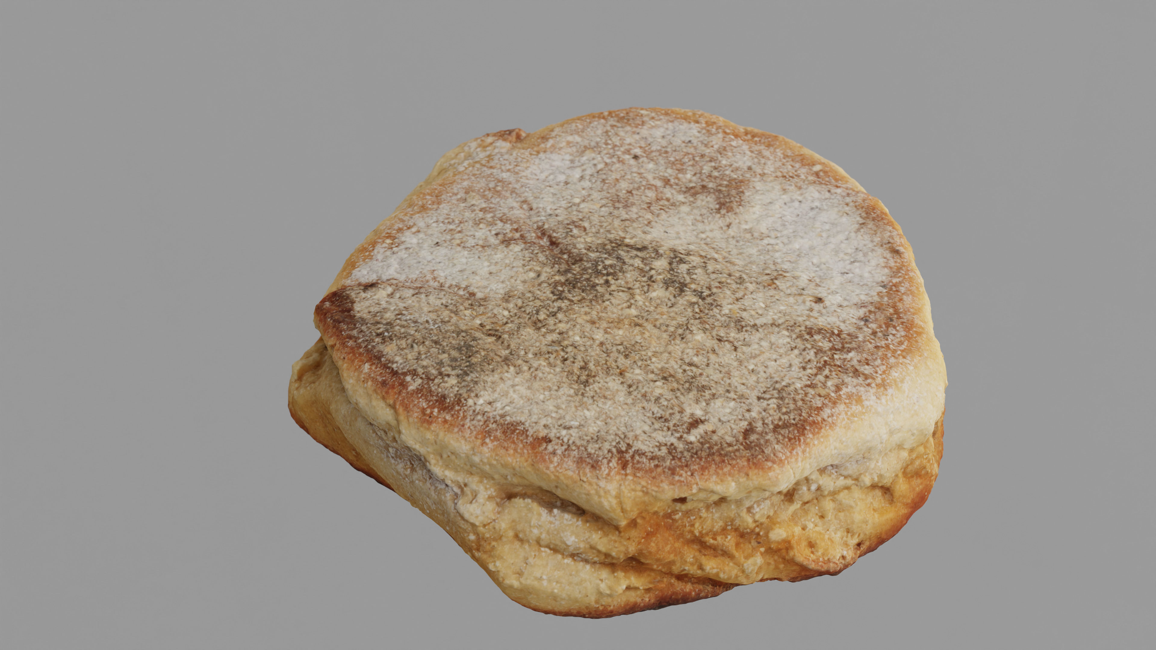 Photorealistic English Muffin - 5 LODs free VR / AR / low-poly 3D model ...
