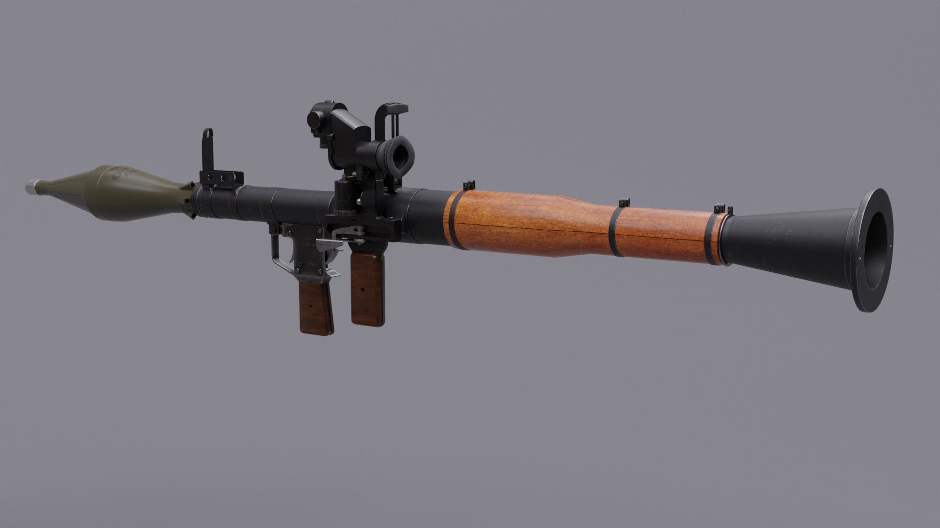 RPG-7 plus 8 Rockets Pack 3D model | CGTrader