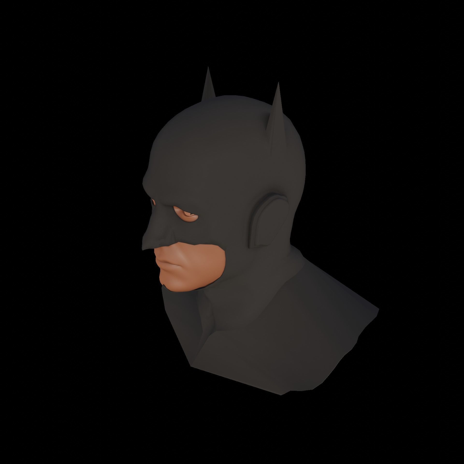 low poly batman mask free VR / AR / low-poly 3D model | CGTrader