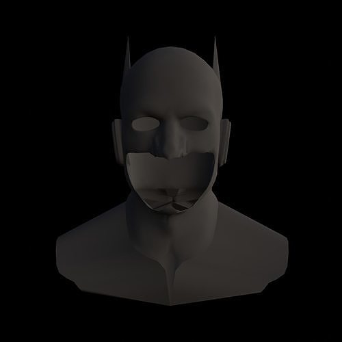 low poly batman mask free VR / AR / low-poly 3D model | CGTrader