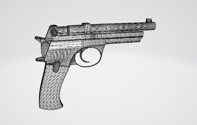 3D model Old Pistol VR / AR / low-poly | CGTrader