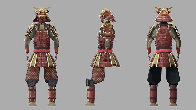 3D model Samurai Armor Game Ready PBR VR / AR / low-poly | CGTrader