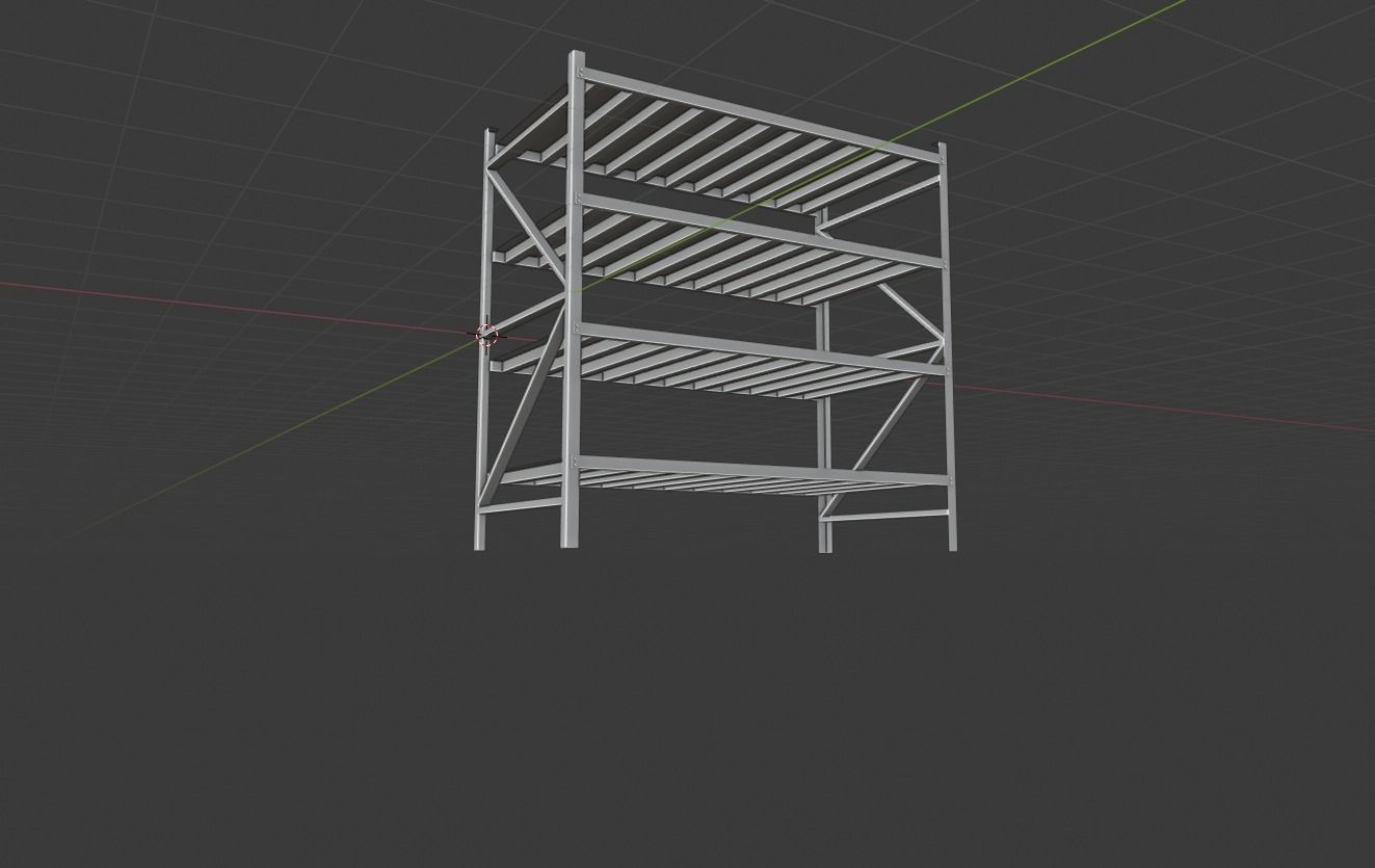 Industry shelving free 3D model | CGTrader
