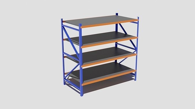 Industry shelving free 3D model | CGTrader