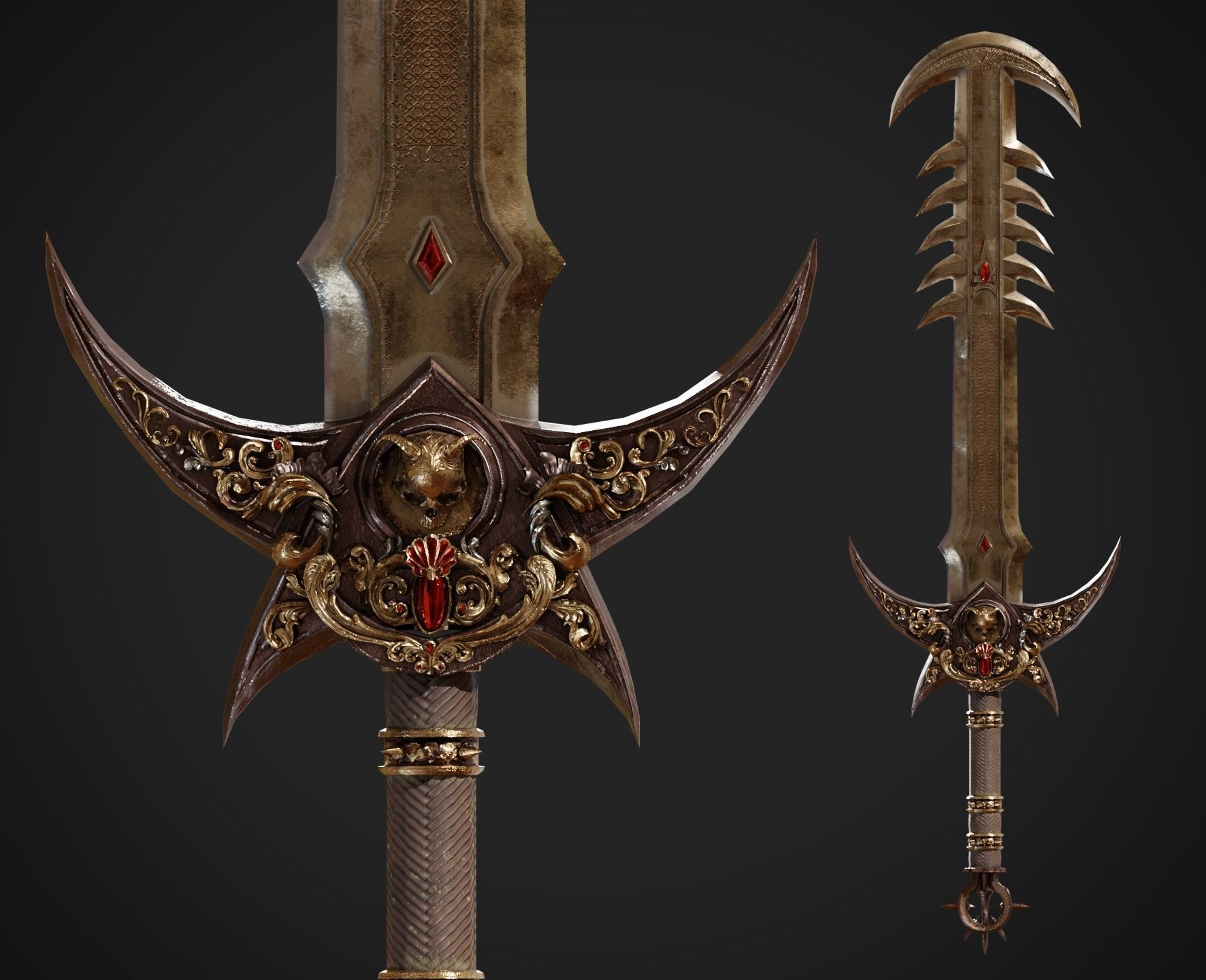 3D model Ritual Sword VR / AR / low-poly | CGTrader