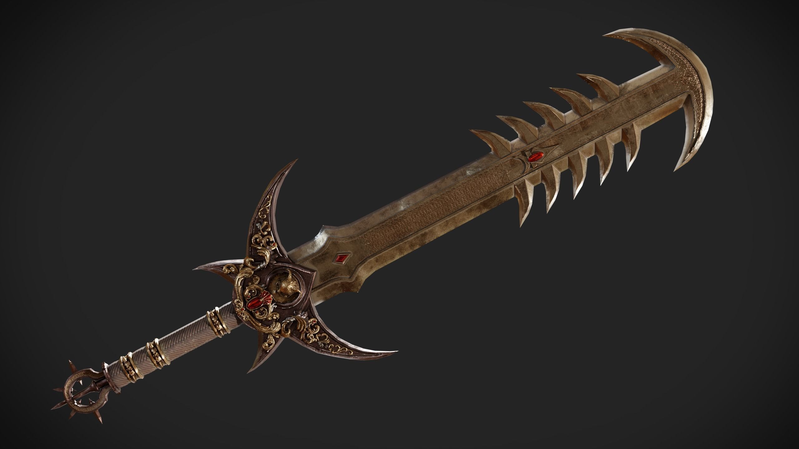 3D model Ritual Sword VR / AR / low-poly | CGTrader