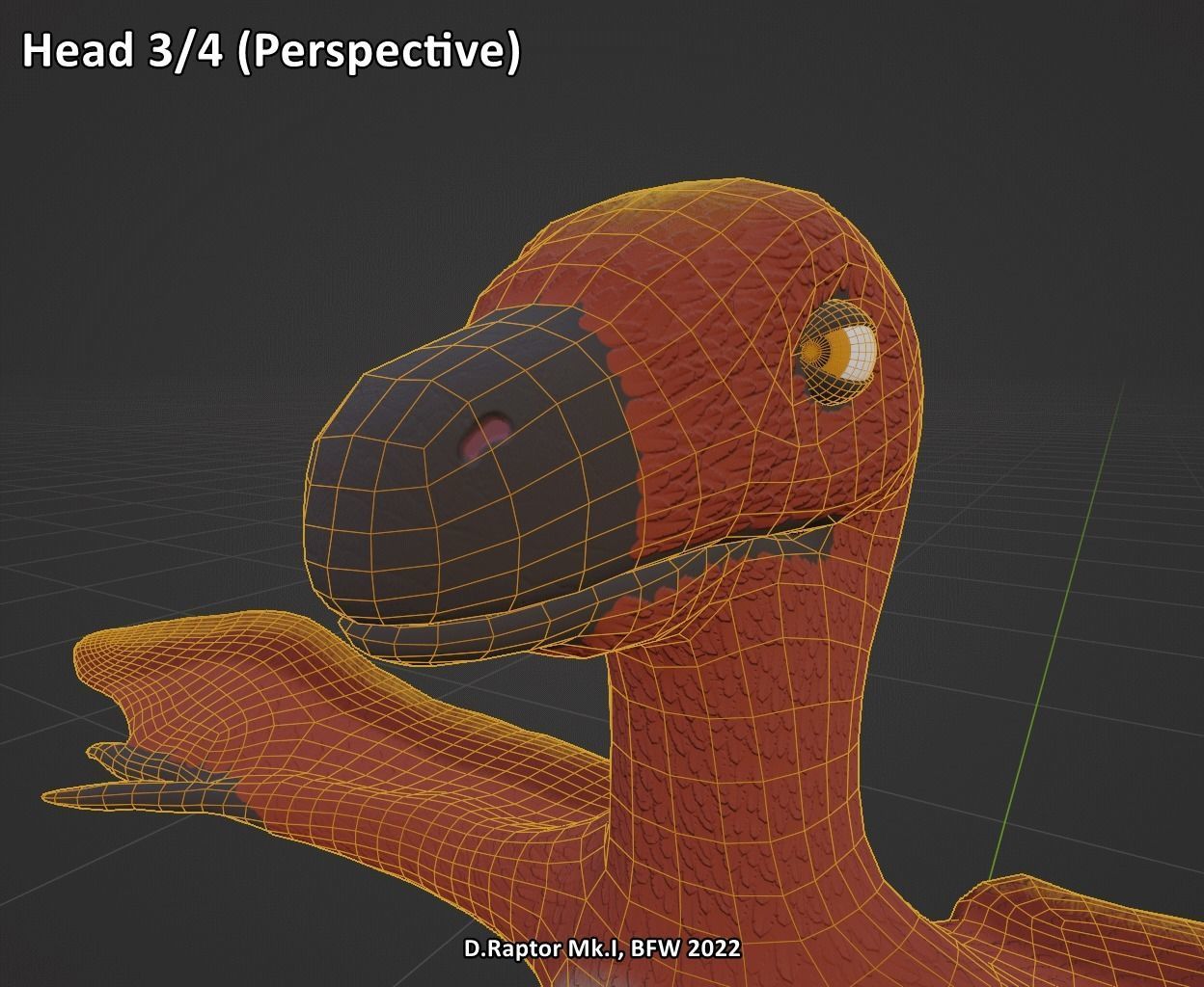 3D model Deinonychus Raptor Mk I for VRChat VR / AR / low-poly | CGTrader