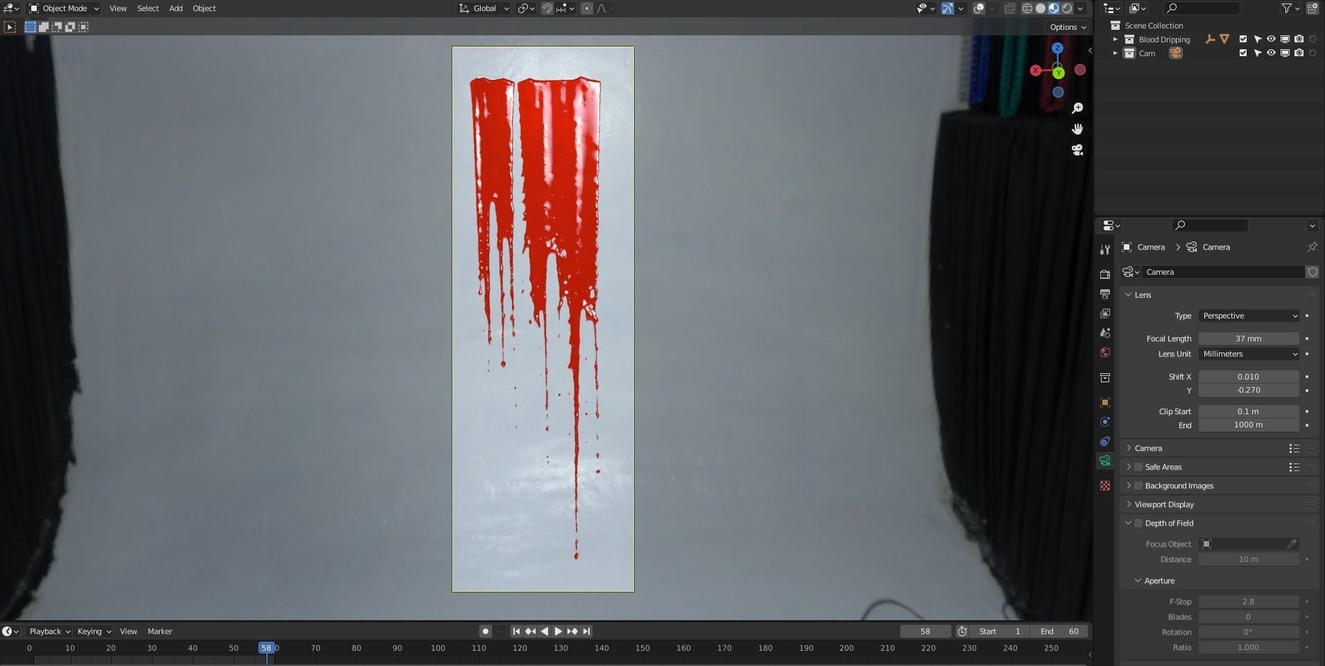 Animated Blood Dripping free 3D model animated | CGTrader