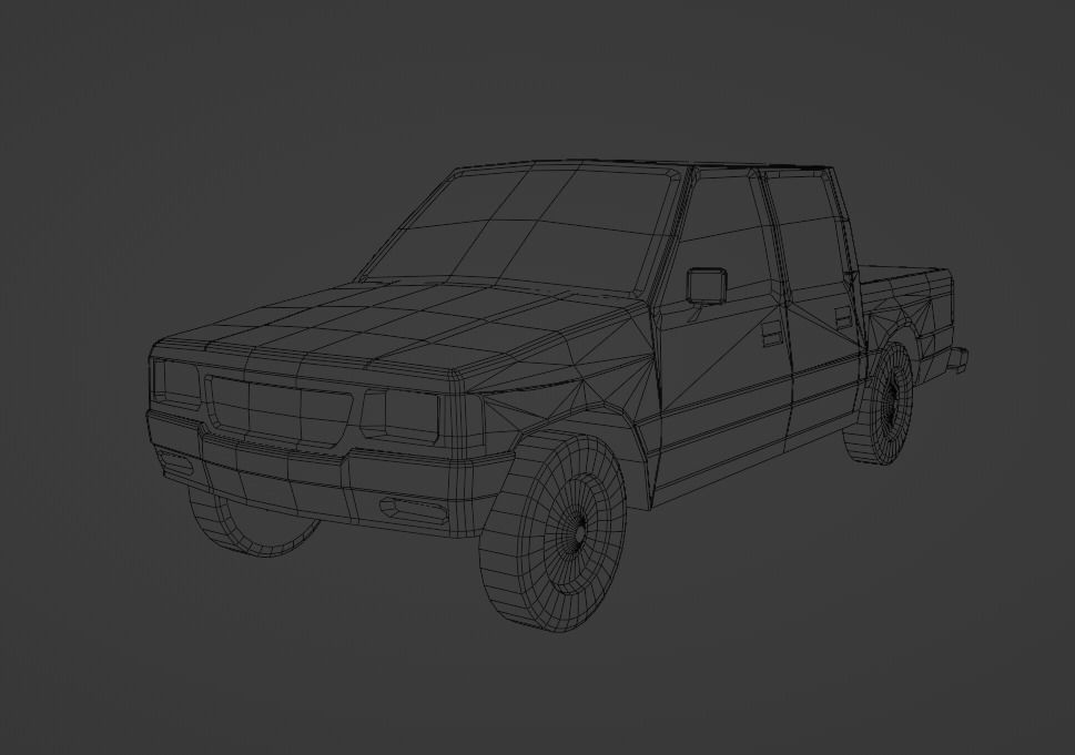 3D model Chevrolet Luv Double Cabin VR / AR / low-poly | CGTrader
