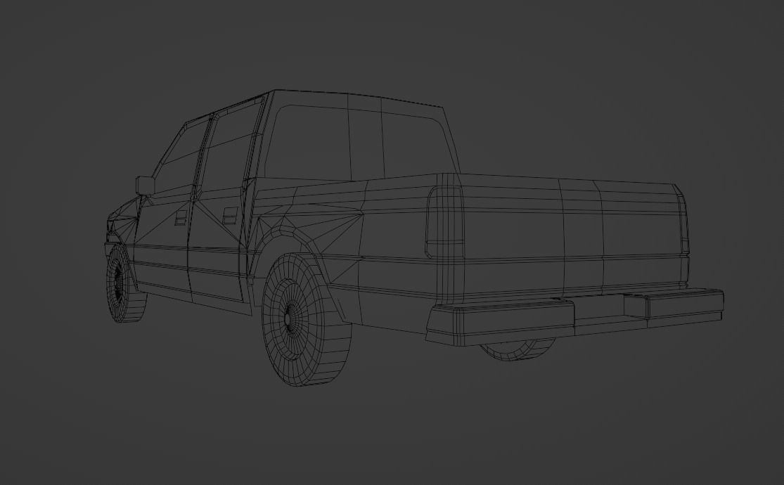 3D model Chevrolet Luv Double Cabin VR / AR / low-poly | CGTrader