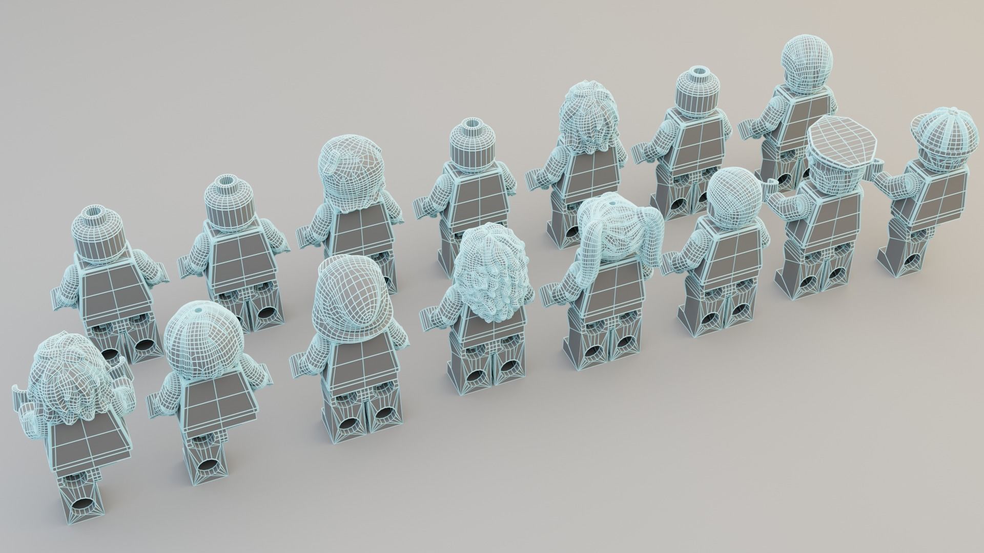 Lego Zombie pack 3D model | CGTrader