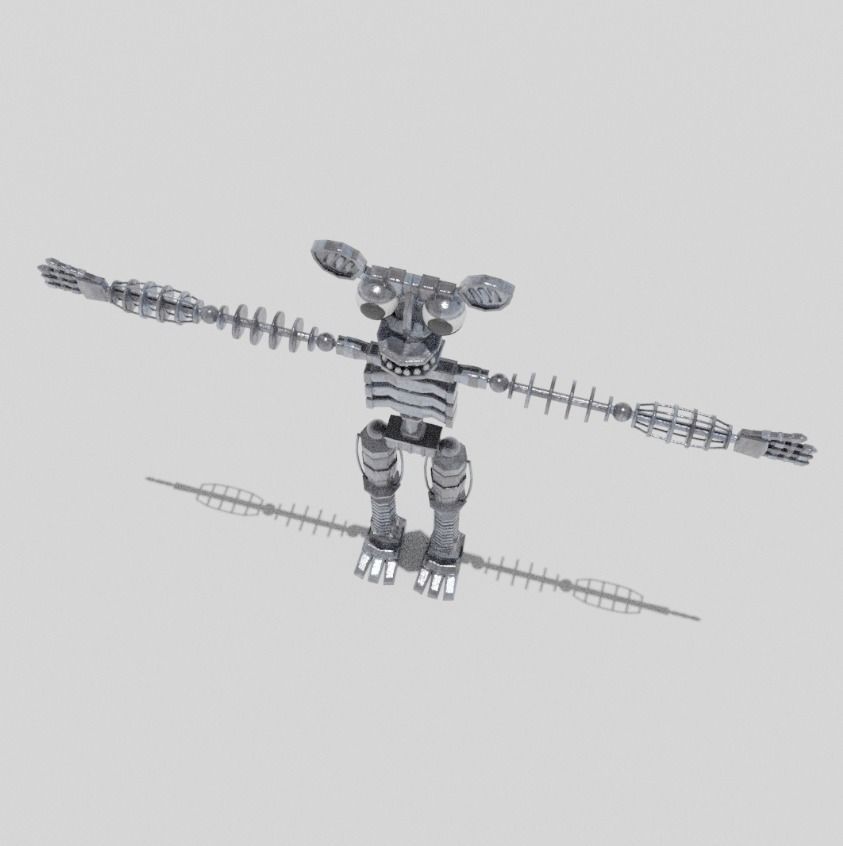 3D model Endoskeleton 02 3D model from FNaF 2 VR / AR / low-poly | CGTrader