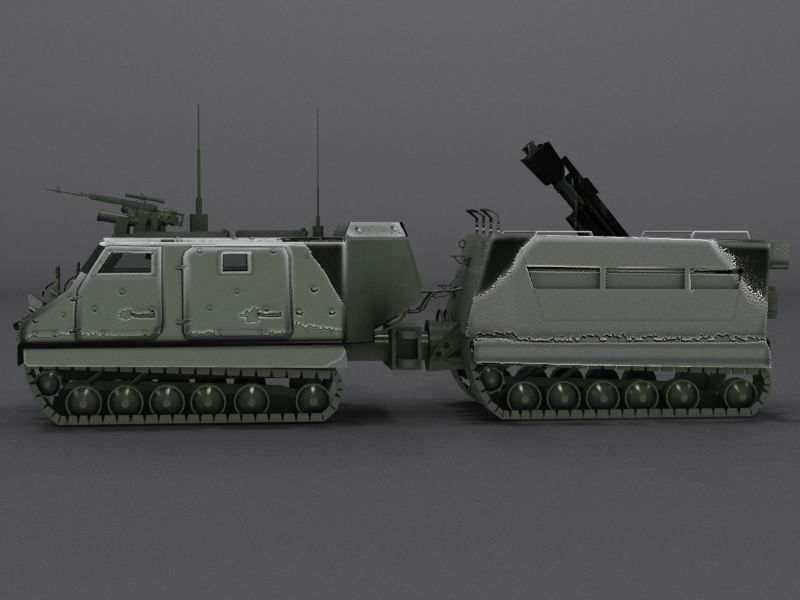 3D model Bronco ATTC Mortar Tracked Carrier VR / AR / low-poly | CGTrader
