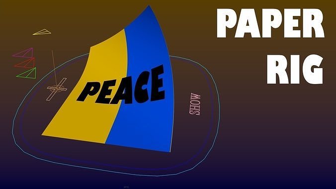 Paper Rig free 3D model rigged | CGTrader