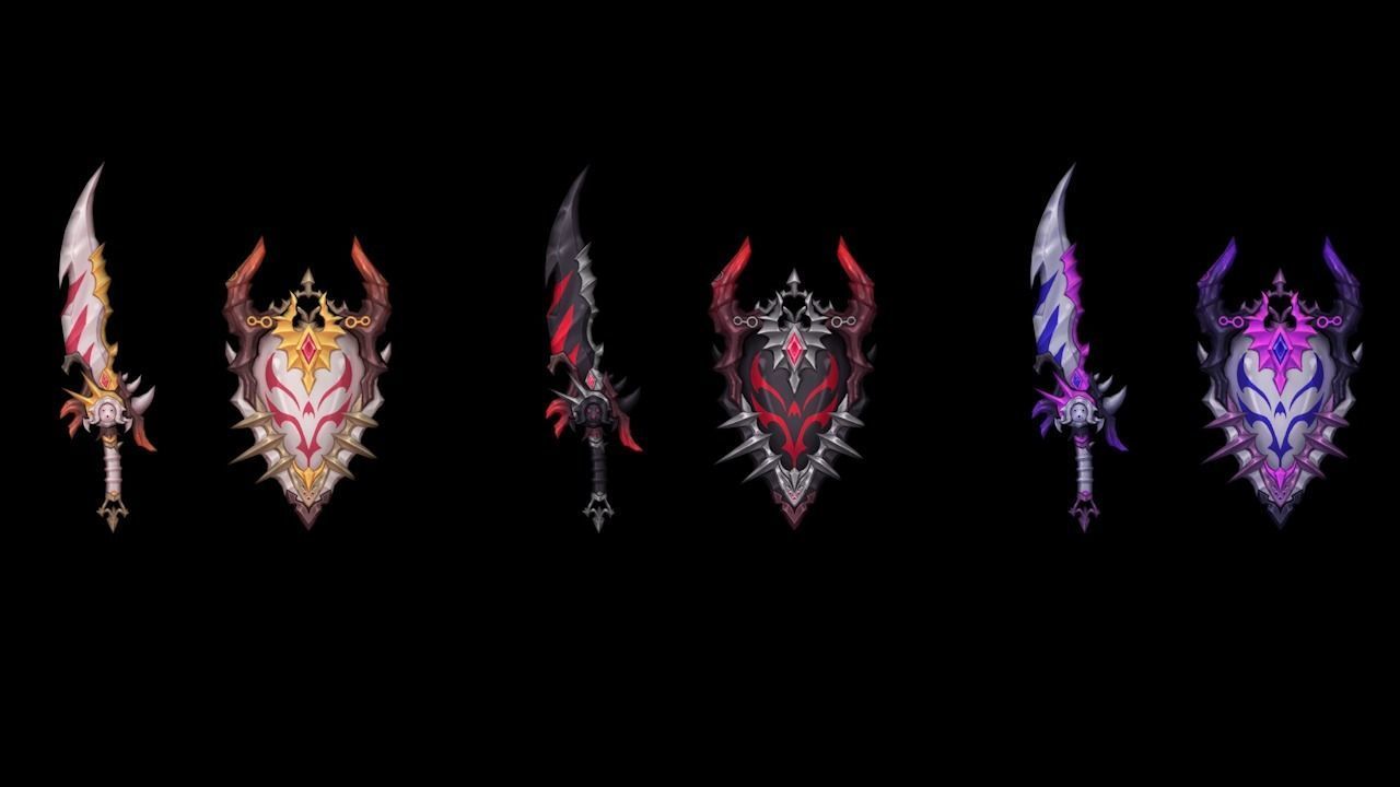 3D model Corrupted Holy Sword and Shield VR / AR / low-poly | CGTrader