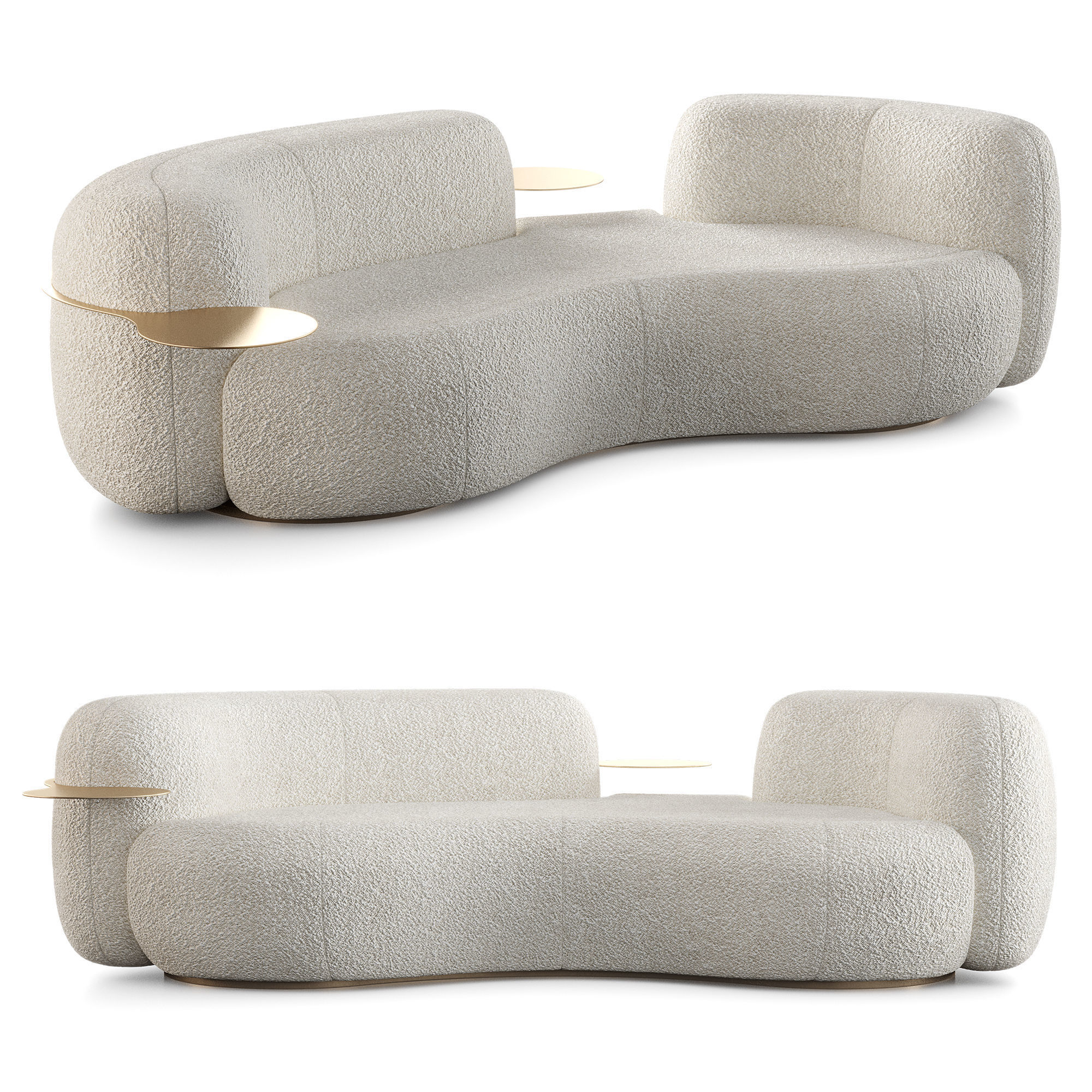 Tateyama Sofa And Tateyama XL Sofa By Secolo 3D Model Collection | CGTrader