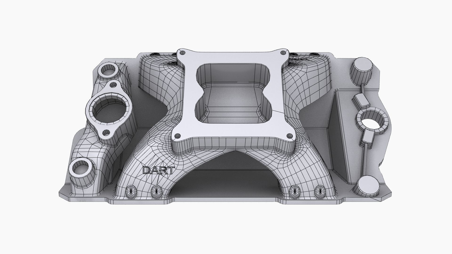 3D model Dart 220 Smallblock Chevy intake manifold VR / AR / low-poly ...