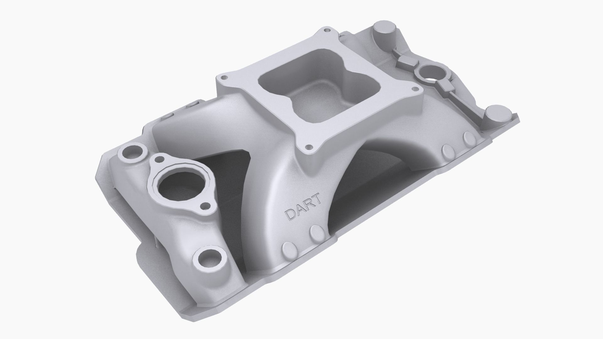 3D model Dart 220 Smallblock Chevy intake manifold VR / AR / low-poly ...