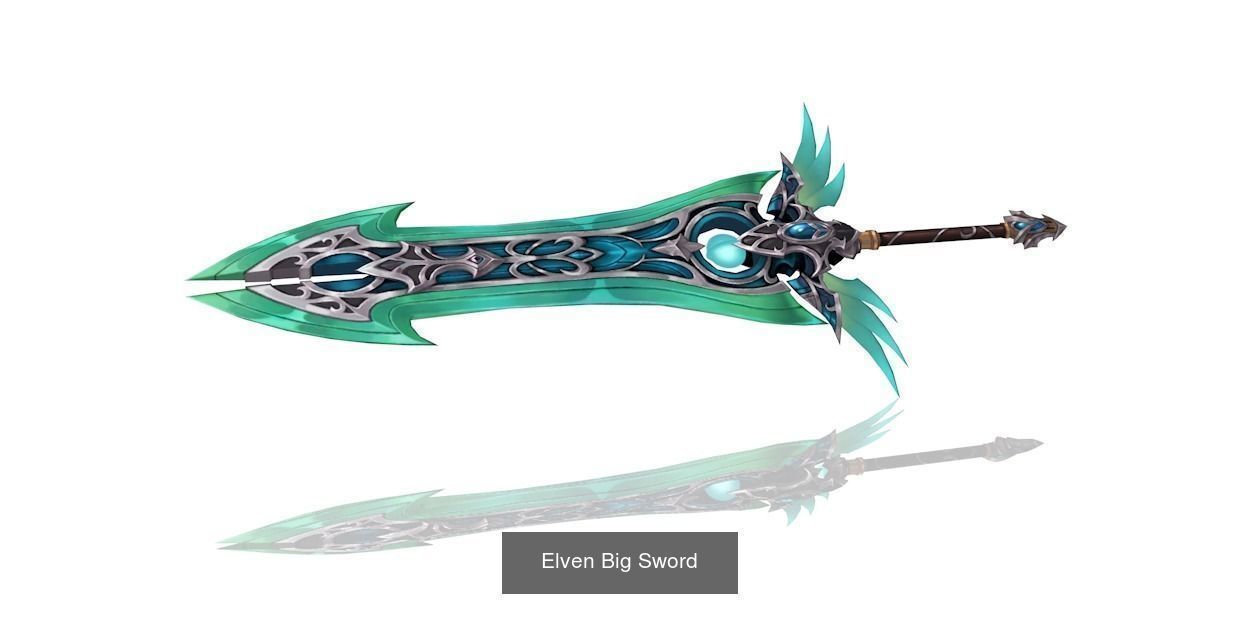Elven Weapons 3D Model Collection | CGTrader