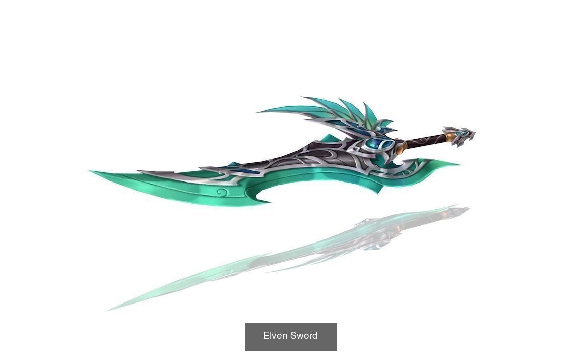 Elven Weapons 3D Model Collection | CGTrader
