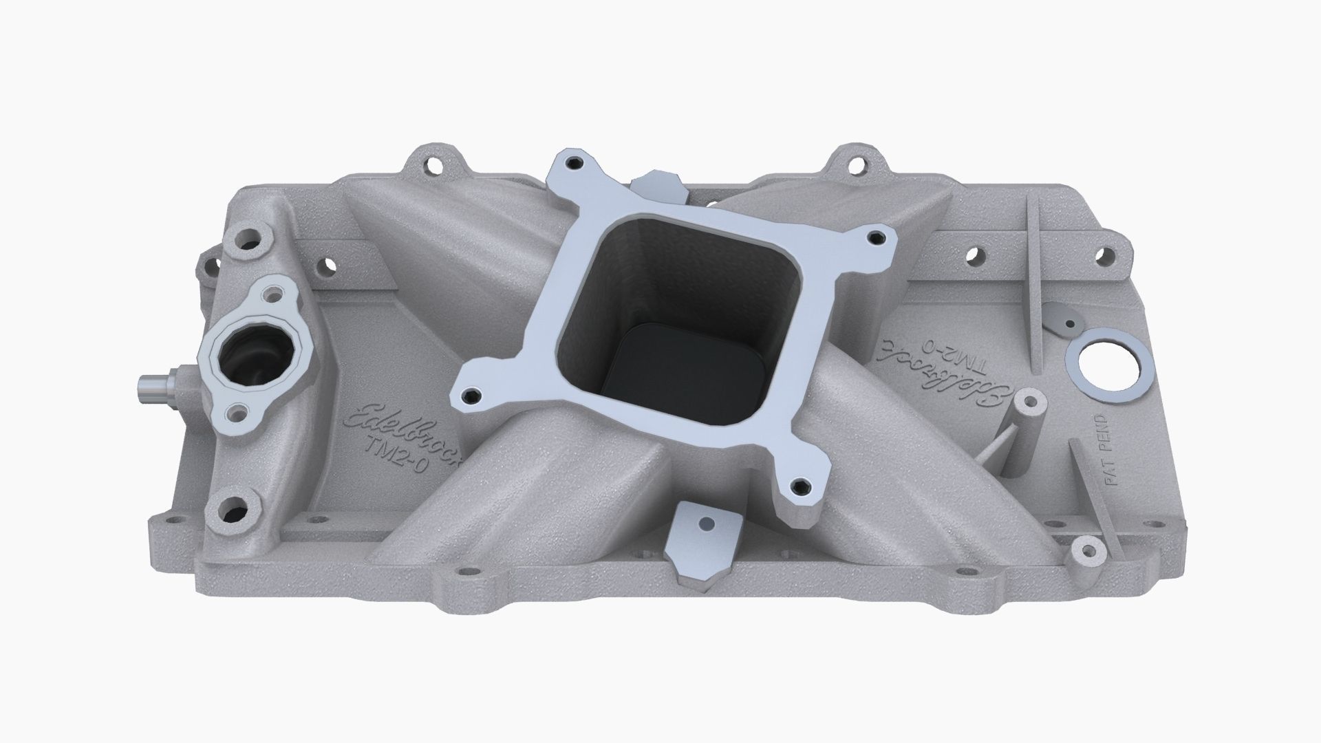 3D model Edelbrock TM 2-0 Bigblock Chevy intake manifold VR / AR / low ...