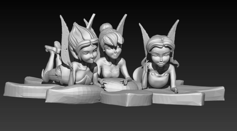Tinker Bell and Friends 3D model 3D printable | CGTrader