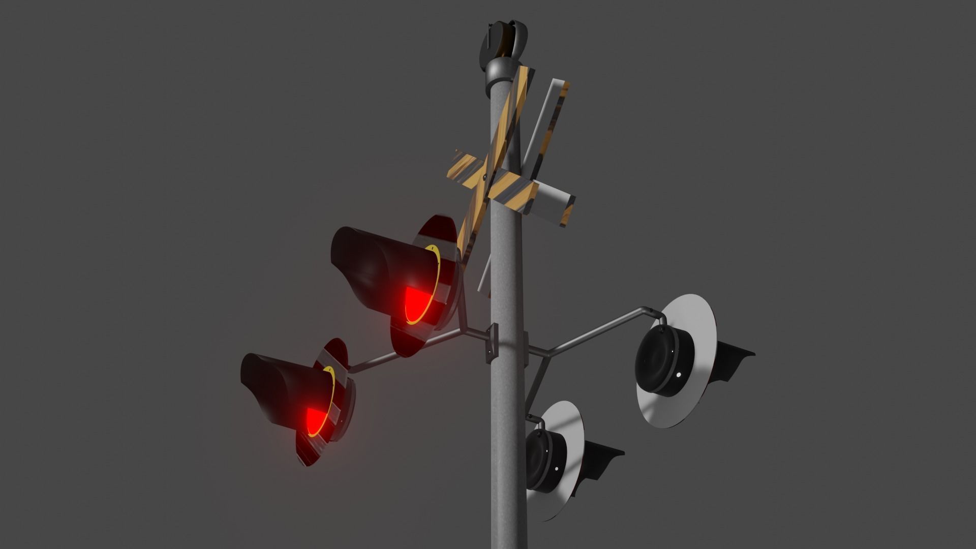 Train stop light -mechanical - Cancela Mecanica de Trem 3D model | CGTrader