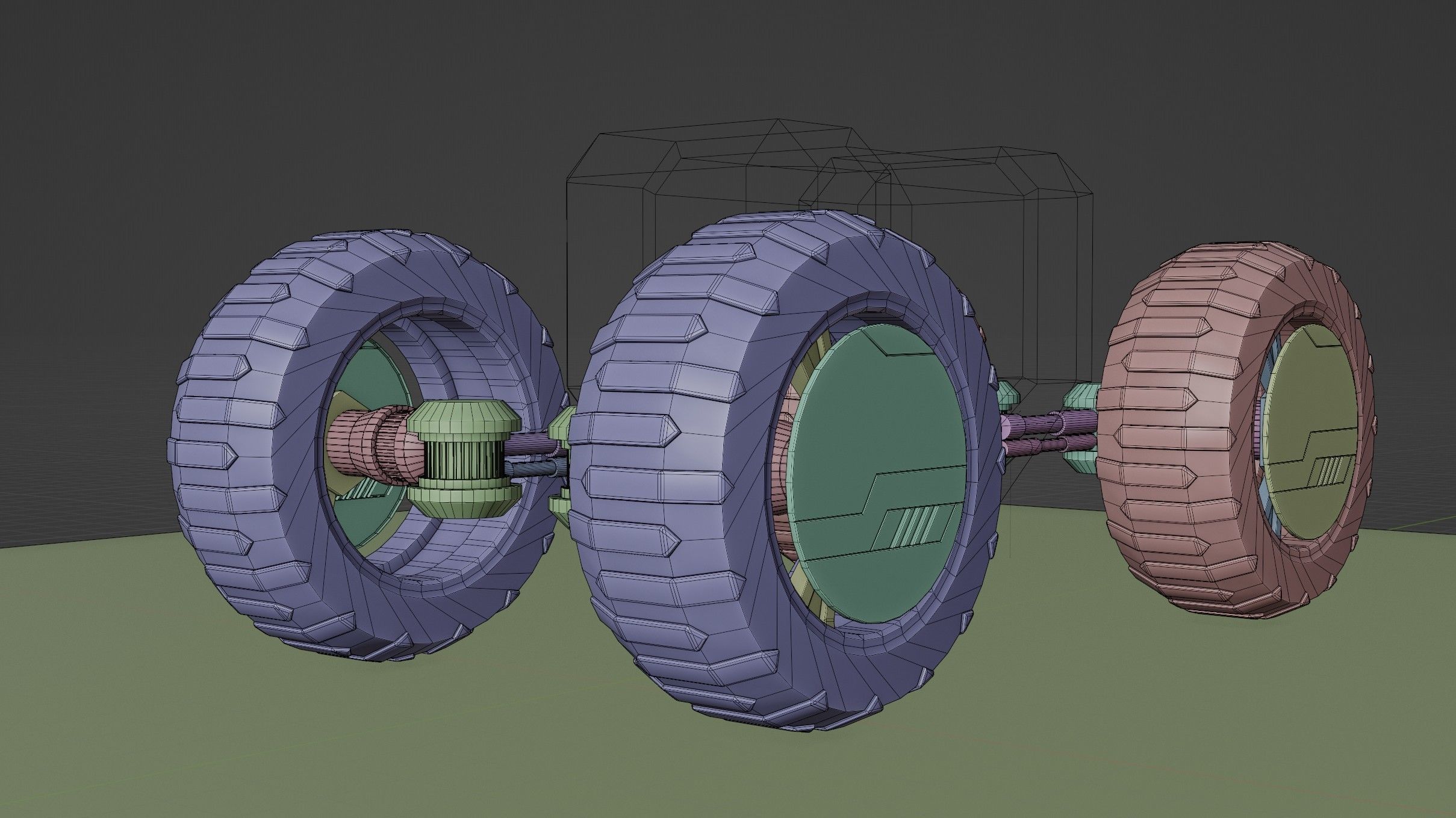 SCI FI TIRE free VR / AR / low-poly 3D model animated rigged | CGTrader