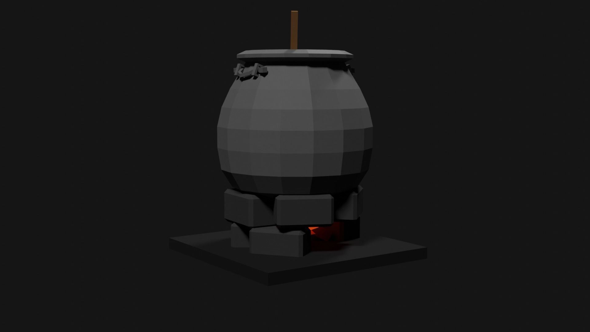 3D model Lowpoly Cauldron VR / AR / low-poly | CGTrader