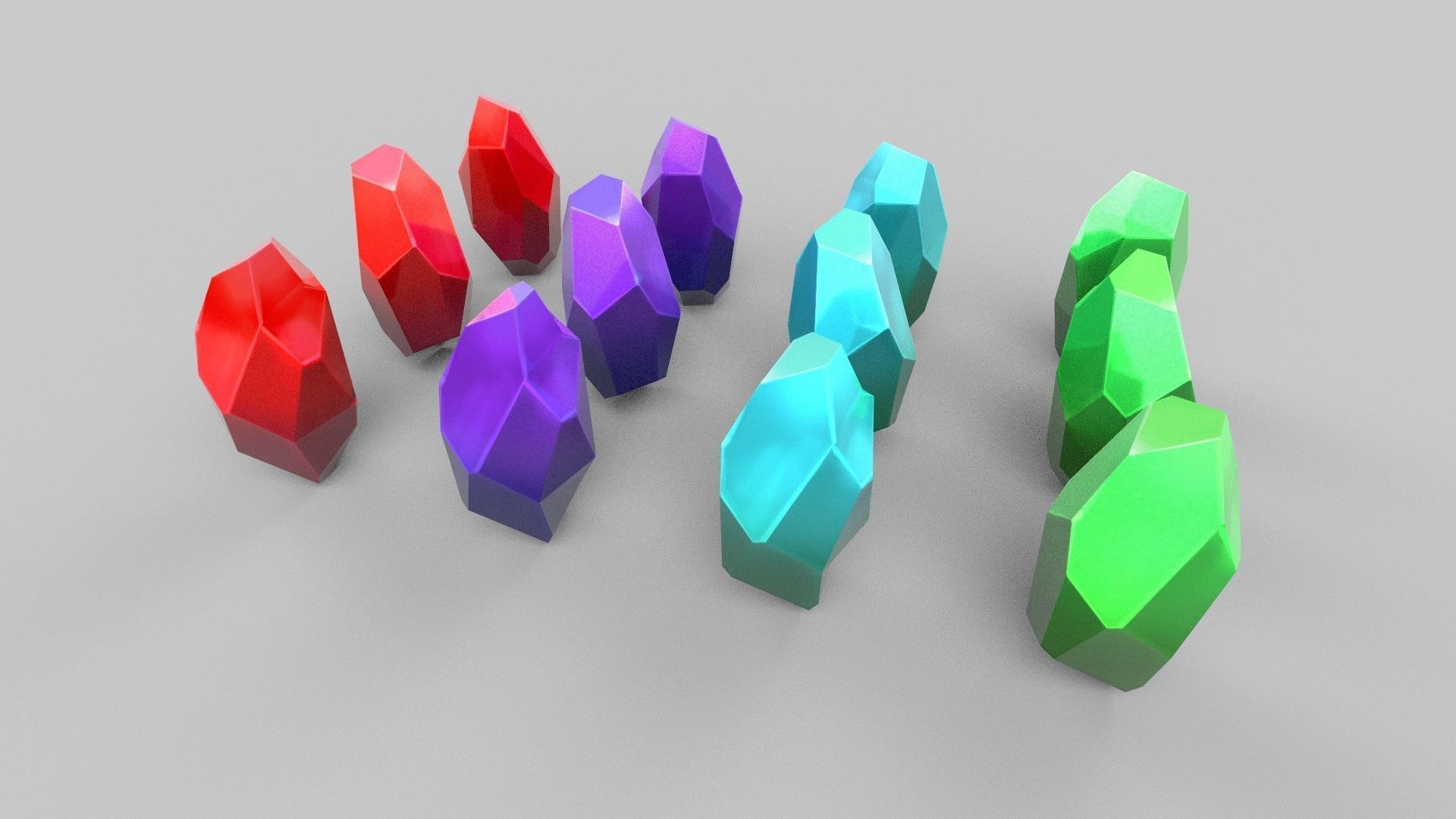 3D model mini gem VR / AR / low-poly | CGTrader