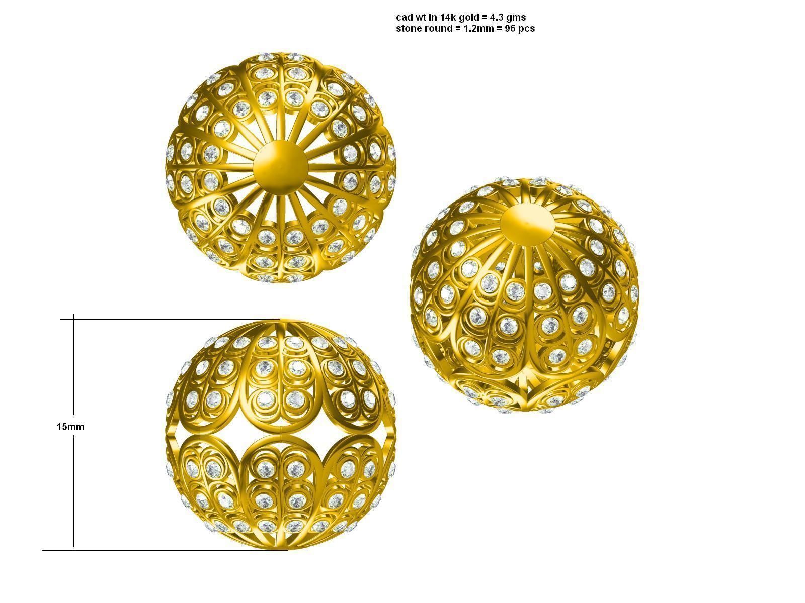 ball bead 3D model 3D printable | CGTrader