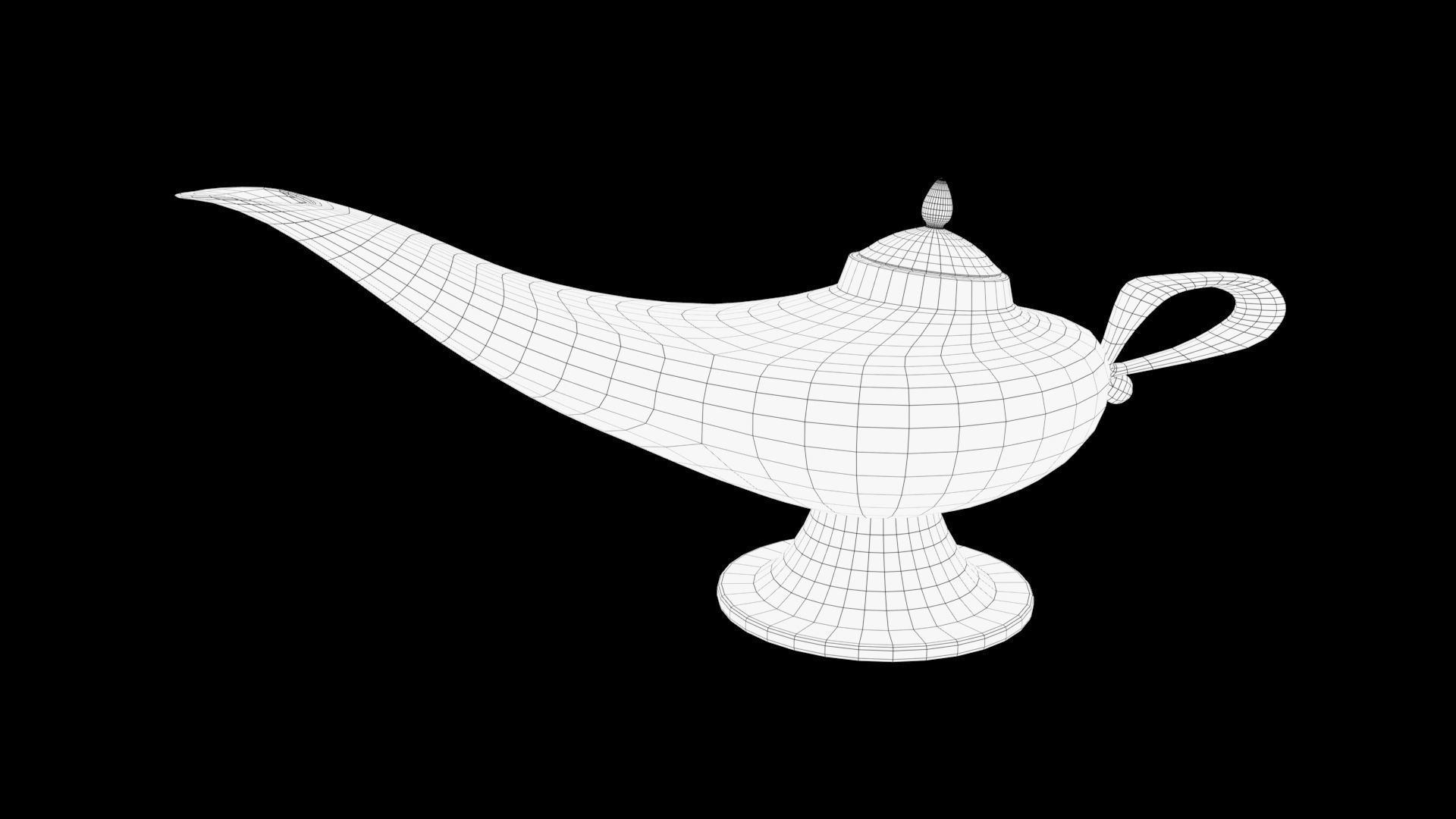 3D model Genie lamp VR / AR / low-poly | CGTrader