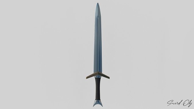 3D model Sword 3D Model No Reference Unique Low-poly 3D model VR / AR ...
