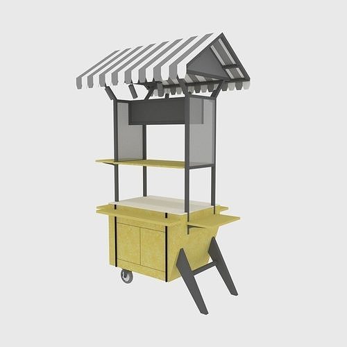 Street Food Cart 3D model | CGTrader