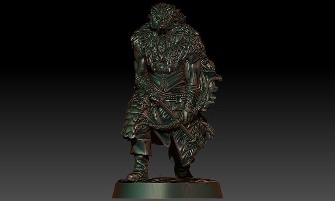 Ullr statuette 3D model 3D printable | CGTrader