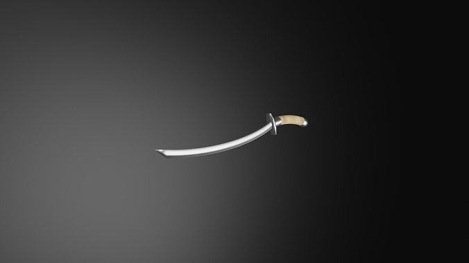 Low Poly Medieval Sabre free 3D model | CGTrader