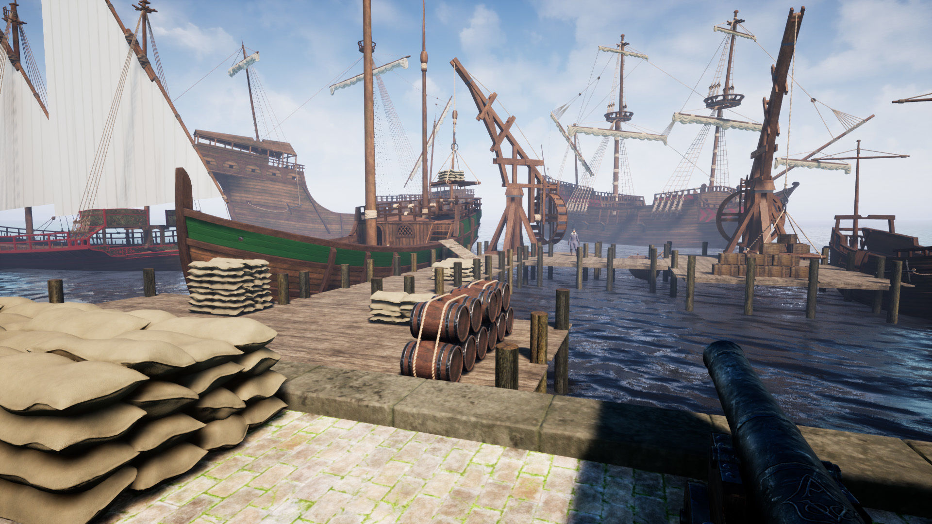 3D model Medieval Harbor VR / AR / low-poly | CGTrader
