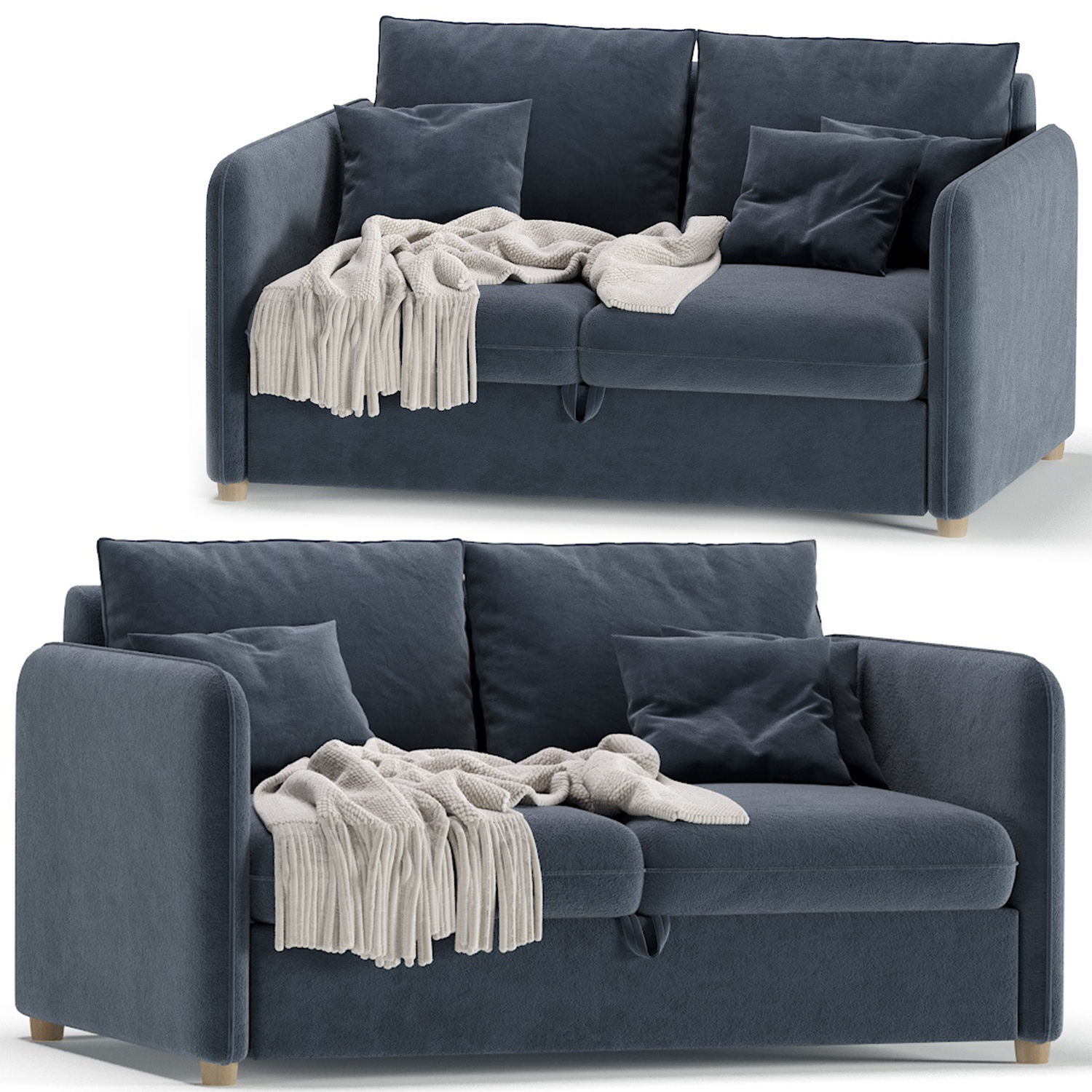 Mons Wagon Sofa By Skdesign 3D model | CGTrader