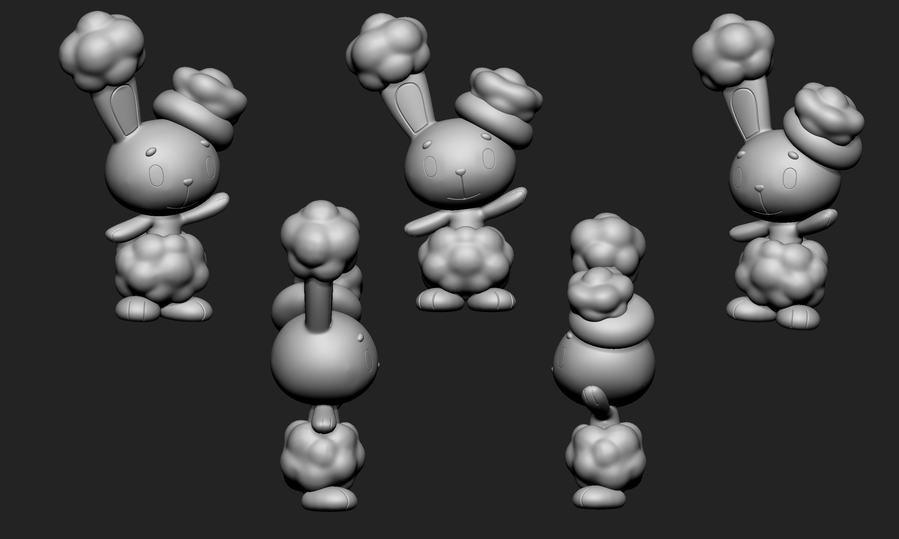 Pokemon - Buneary and Lopunny 3D model 3D printable | CGTrader