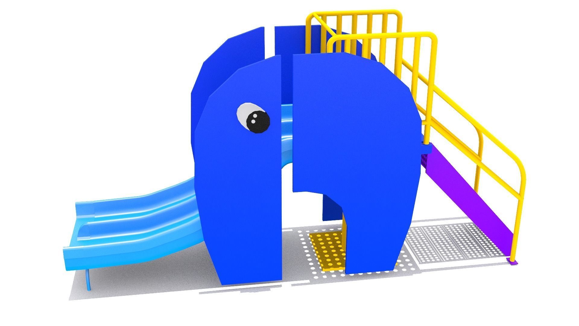 Elephant Playground Slide free VR / AR / low-poly 3D model | CGTrader